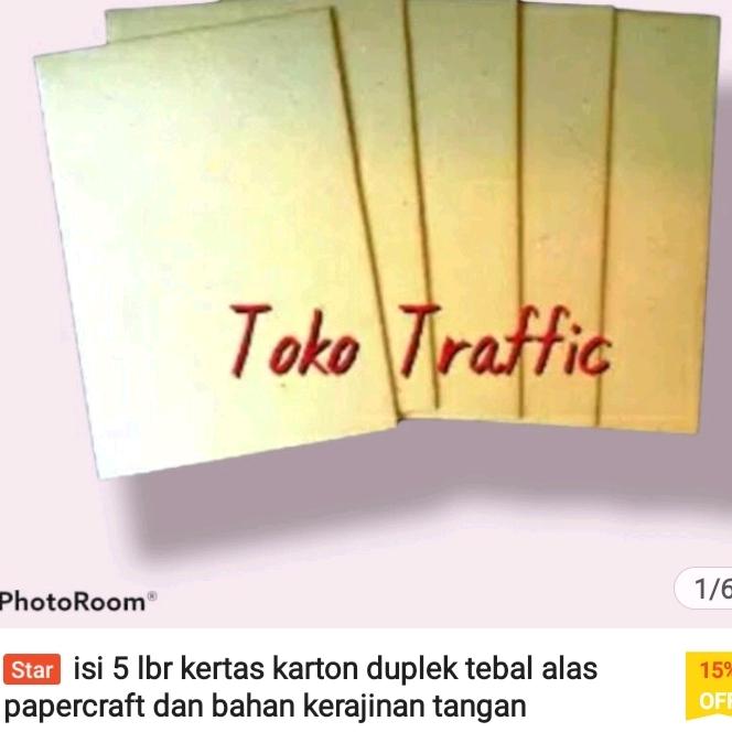 isi 5 lbr kertas karton duplek tebal alas papercraft dan bahan - Shop ...