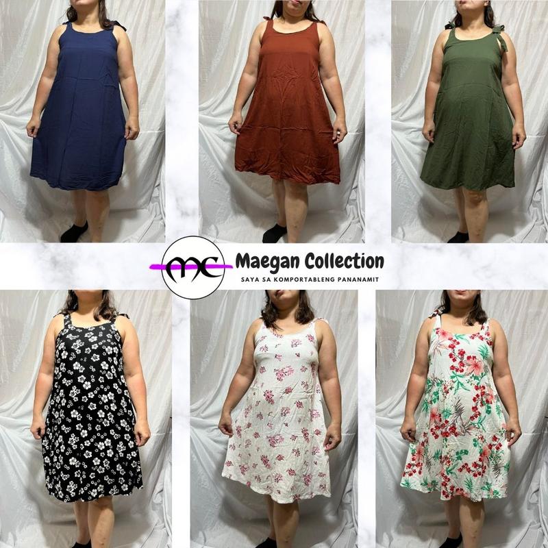 MC2571 Tie Strap Maternity /Regular Duster Dress/Free Size Cotton ...