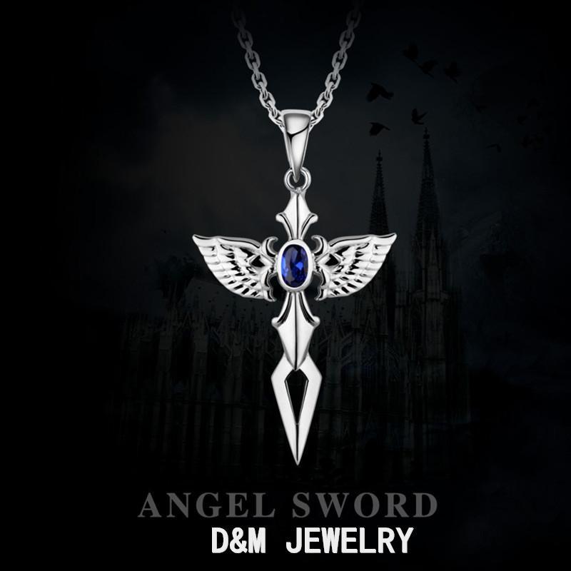 [PH READY STOCK] Necklace for Men Retro Triangle Sword Pendant - TikTok ...