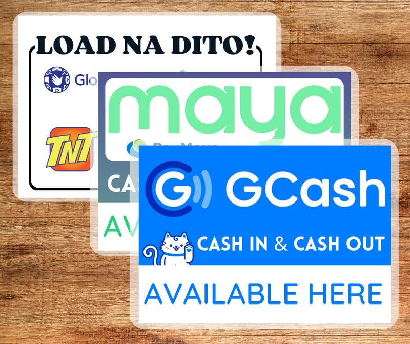 GCash Maya Load Bank Laminated Signage A4 Size Sign - TikTok Shop ...