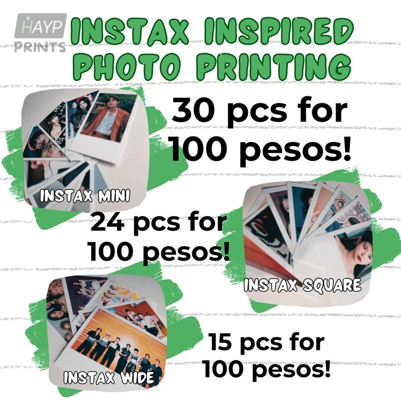 INSTAX INSPIRED PHOTO PRINTING - Instax Mini 30pcs Square 24pcs ...