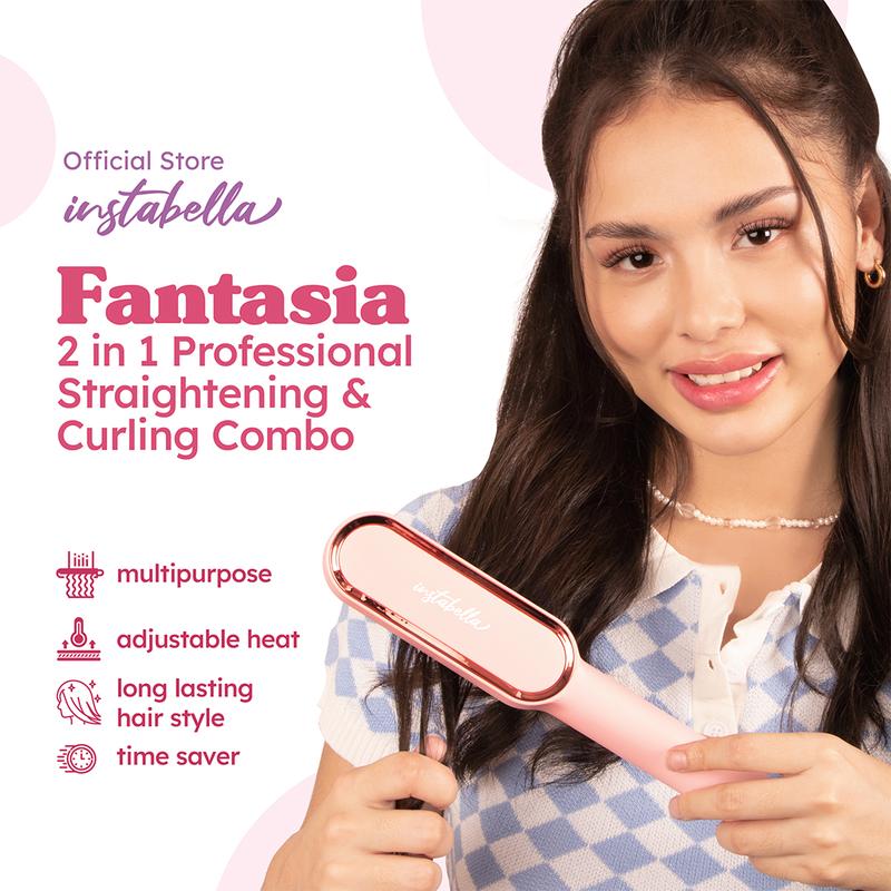 Instabella Fantasia 2 in 1 Professional Straightening & Curling ...