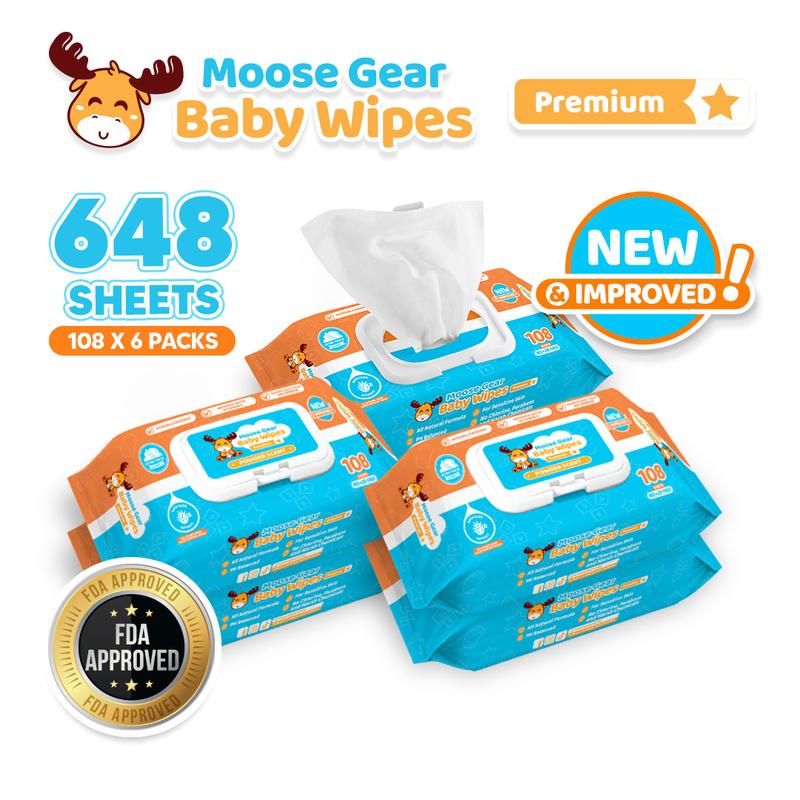 Moose Gear Baby Wipes Premium Powder Scent 648sheets 6PACKS w/ - TikTok ...