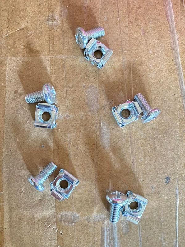 10 pcs. Cage Nuts M6 Rack Mounting Cagenuts and Screws for Server ...