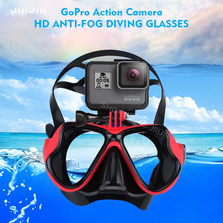 JiiiJiii Large window diving mask GoPro camera diving glasses, - TikTok ...