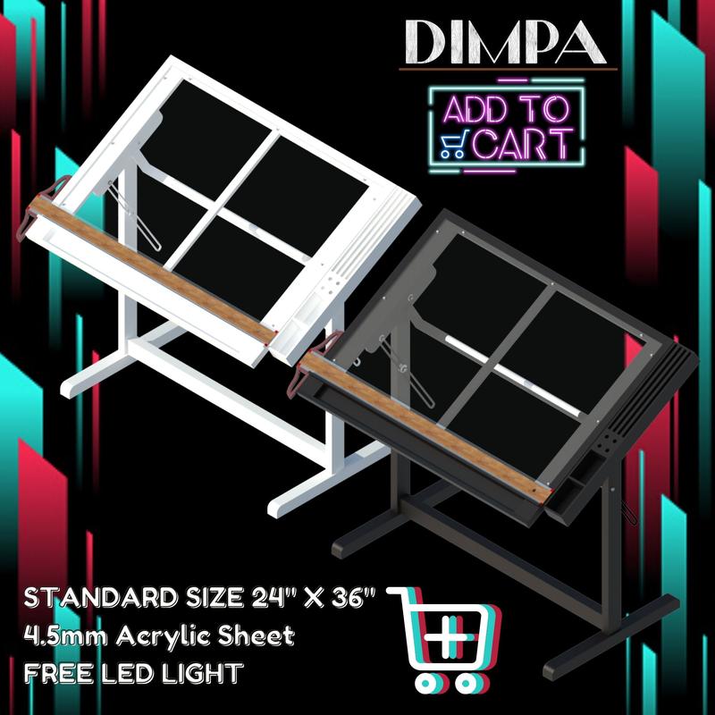 DIMPA 24" x 36" ACRYLIC DRAFTING/DRAWING TABLE FOR ARCHITECTURE ...