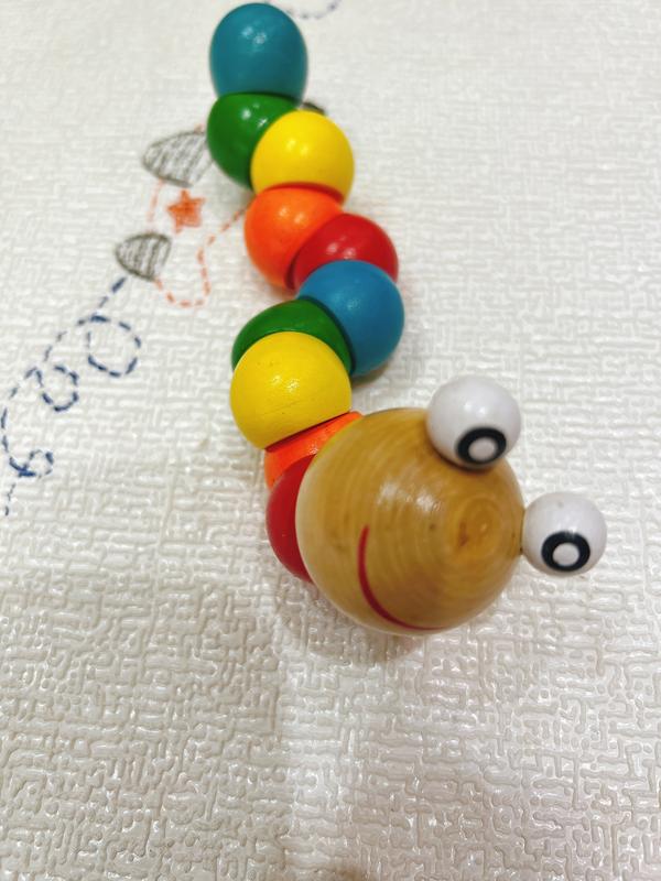 SALE 1pc Kids Toys Twist Puppet Cognition Wood Colorful Caterpilar ...
