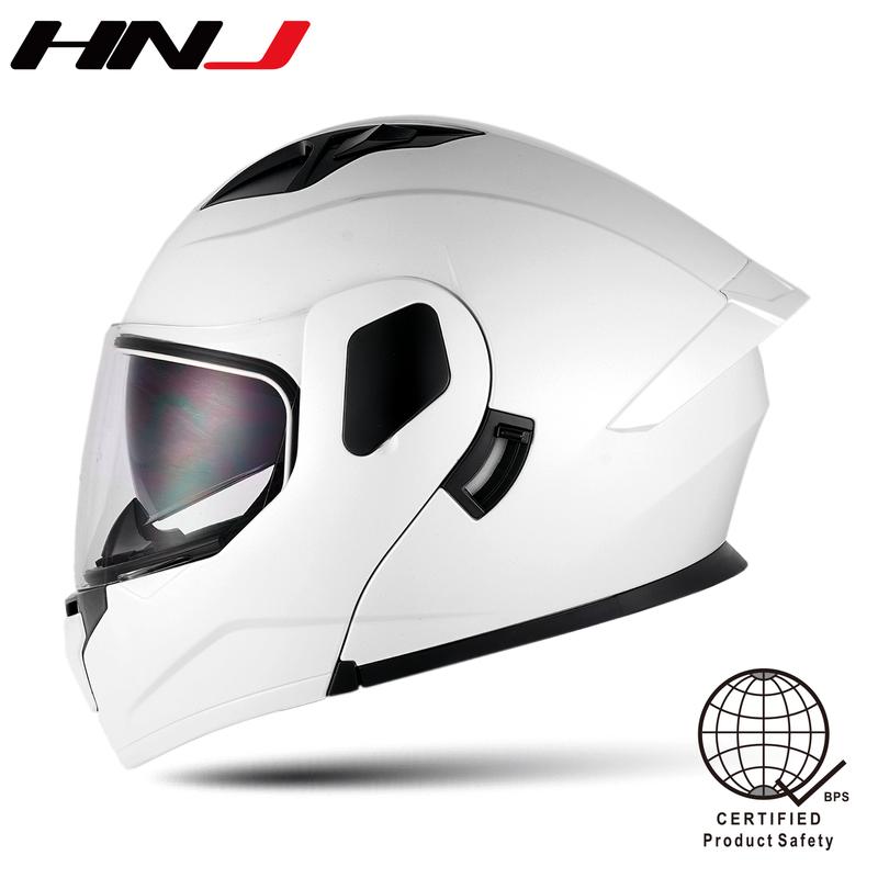 HNJ 937 Modular type Dual Visor Plain Color helmet for motorcycle ...