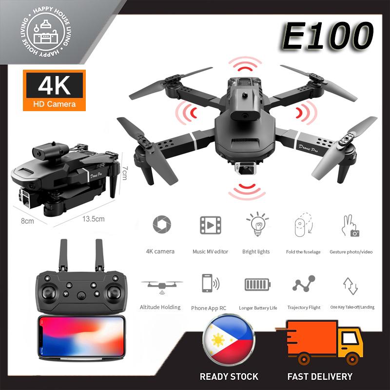 【COD】E100 Drone With obstacle avoidance function 4k HD Camer - TikTok ...
