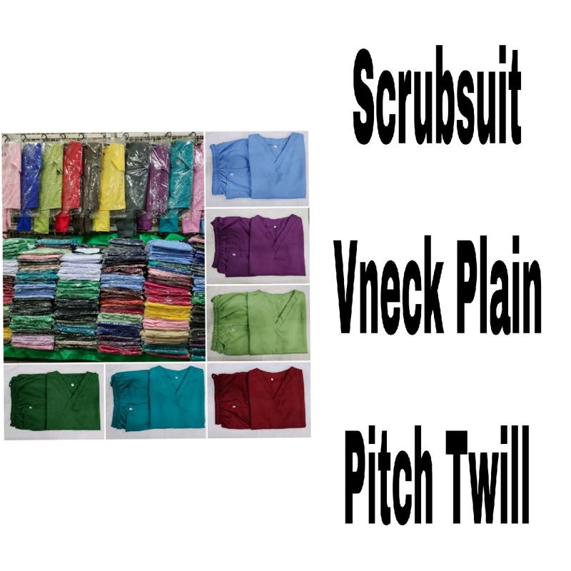 Scrubsuit V-Neck Plain (Pitch twill) Workwear - TikTok Shop Philippines