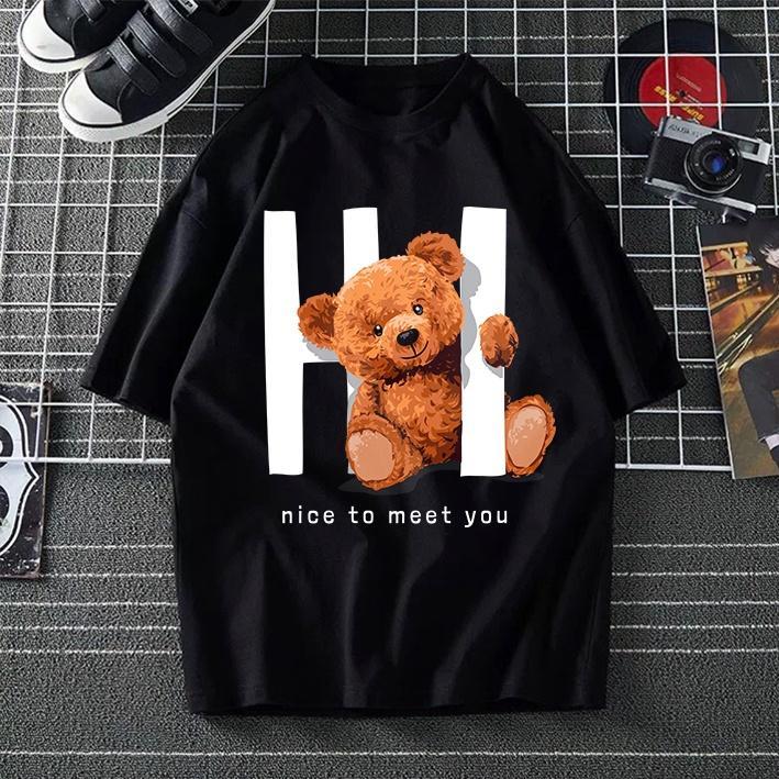 BEST SELLER READY STOCK HI TEDDY BEAR TSHIRT WOMEN MEN T SHIRT - TikTok ...