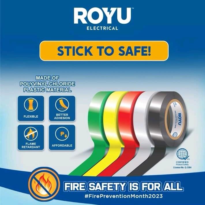 ROYU PVC ELECTRIC TAPE - TikTok Shop Philippines