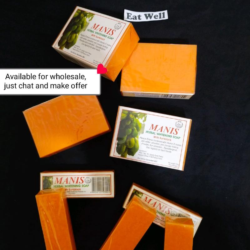 Palawan's Manis Herbal Whitening Soap with Sunblock 100g 25g - TikTok ...