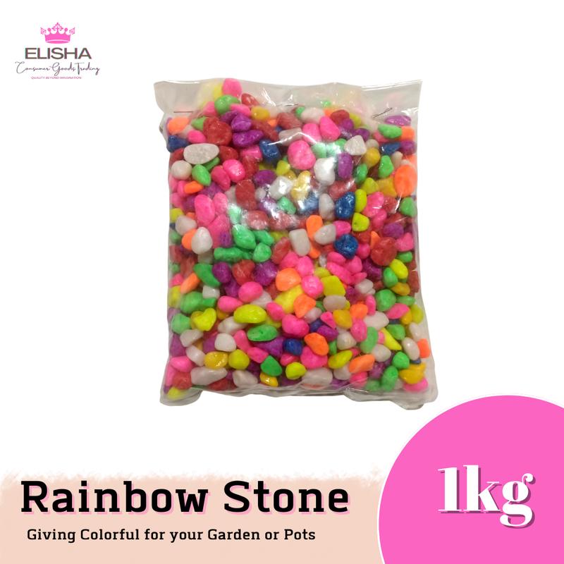 1kg Rainbow Stones/Colored Pebbles GOOD FOR DECORATION AQUARIUMS ...