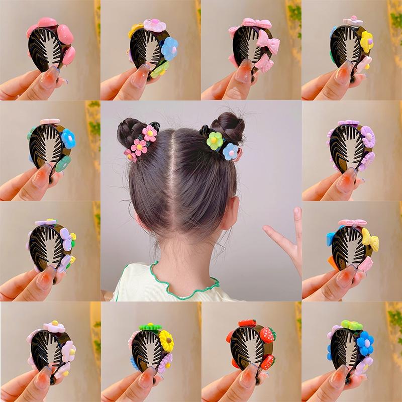 Kawaii Children Hair Clips for Ponytail Holders Flowers Banana - TikTok ...