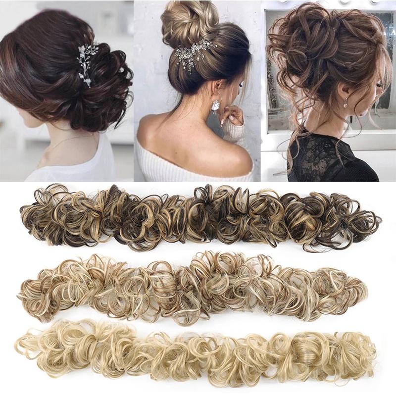 Synetic wigs for women, h accessories, long sanggul, donuts, - TikTok ...