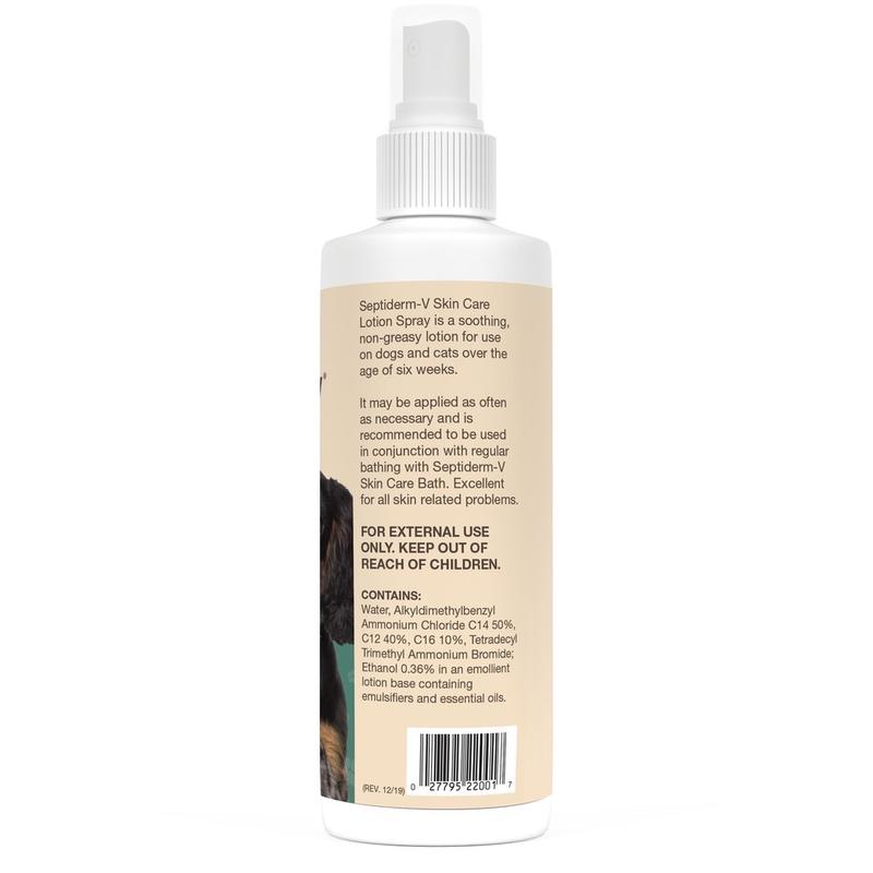 Naturvet: Septiderm-V Skin Care Lotion Spray for Dogs & Cats(236mL ...