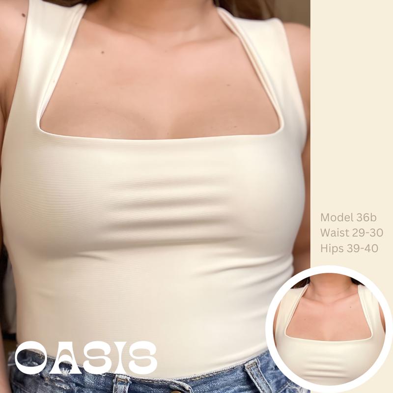 QUEEN ANNE by Oasis | Queen Anne Double-Lined Basic Top - TikTok Shop Philippines