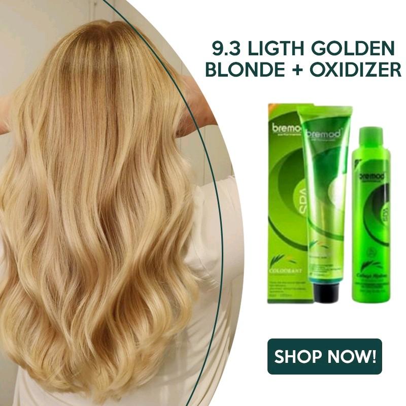 Bremod 9/3 Light Golden Blonde With Oxidizer 100ml - TikTok Shop ...