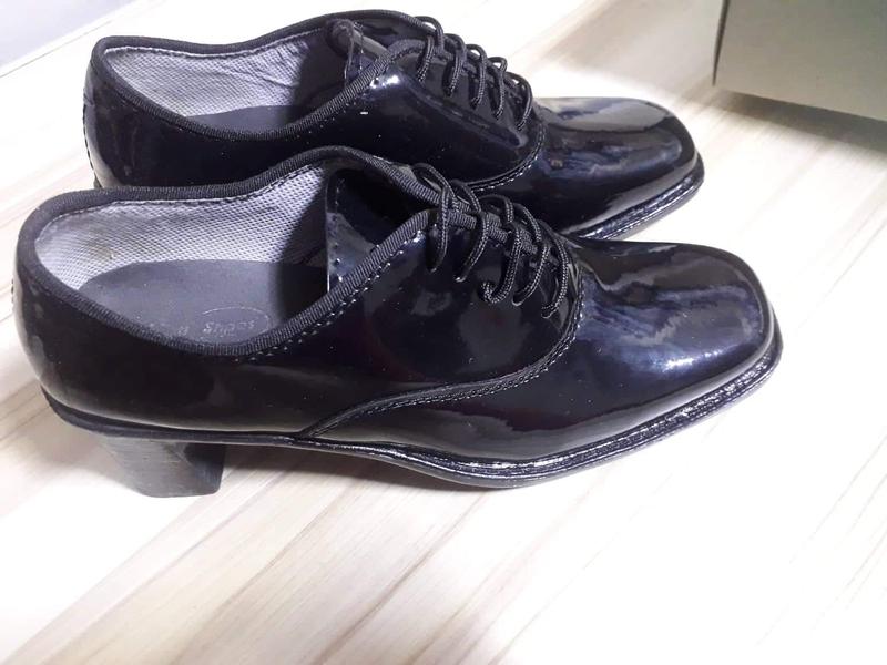 Charol shoes for lady guard 2inches heel - TikTok Shop Philippines