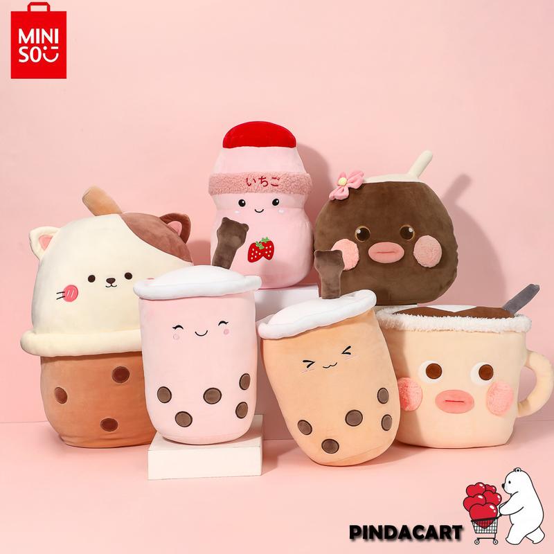 Miniso Beverages Series Pillow Strawberry Milk Shake and Little ...