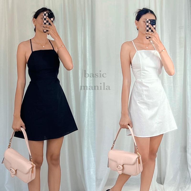 String Adjustable Halter Backless Dress by Basic Manila - TikTok Shop ...