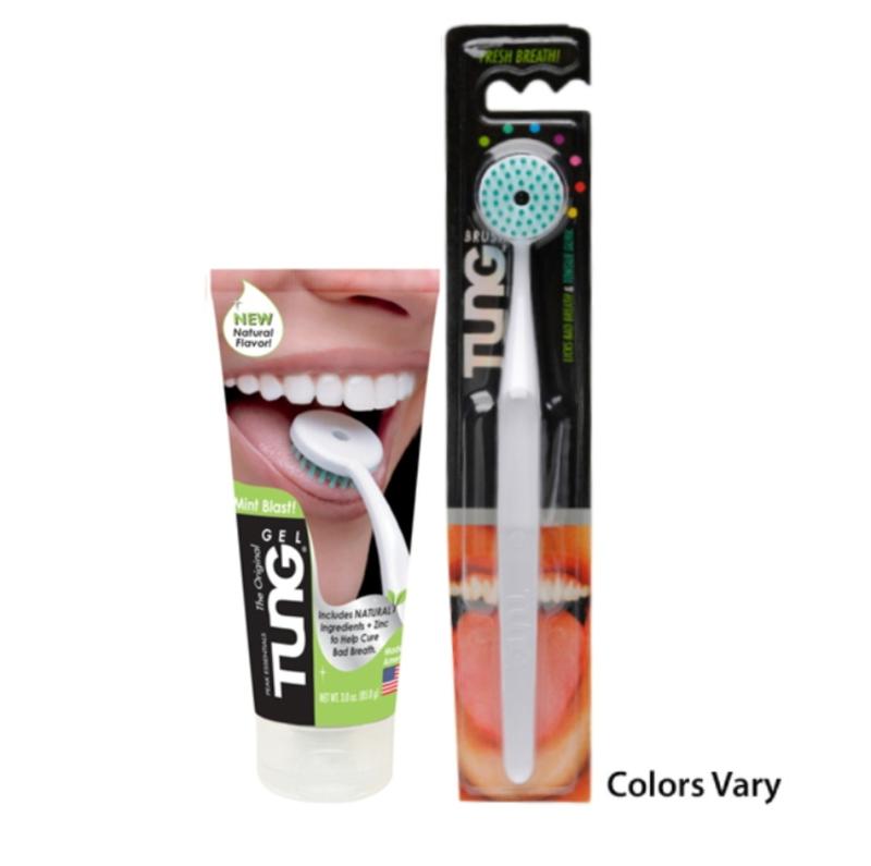 TUNG Brush & Gel - Tongue Cleaner - Natural Pack (Color Varies ...