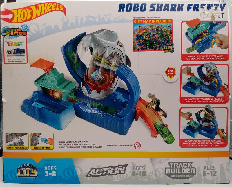 HOTWHEELS New Track City Crazy Mechanical Shark Track Set - TikTok Shop ...