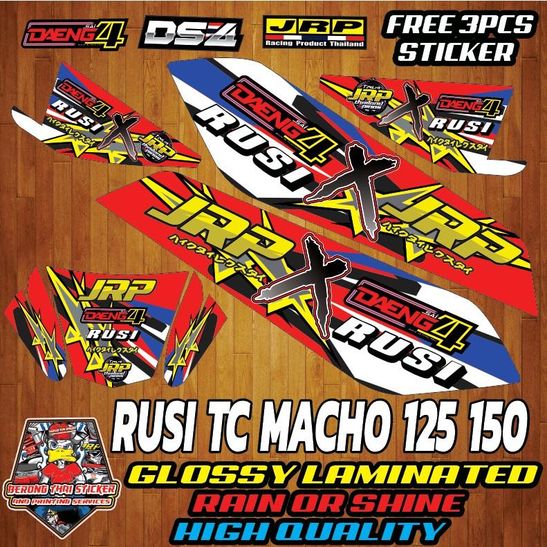 Rusi Tc Macho 125/150 Jrp X Ds4 Decals - TikTok Shop Philippines