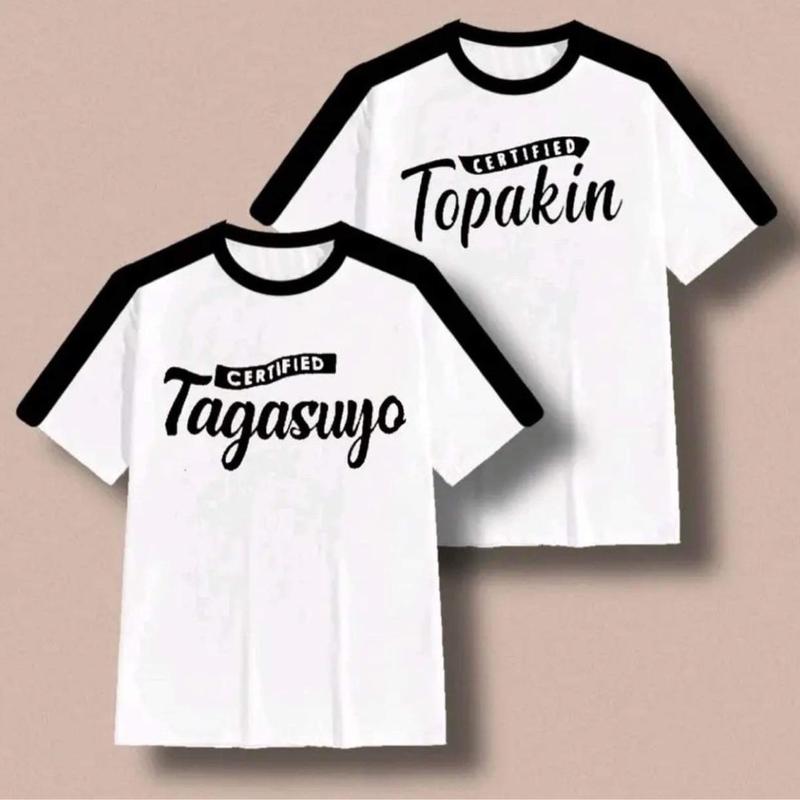 COMBI COUPLE TSHIRT TOPAKIN TAGASUYO - TikTok Shop Philippines