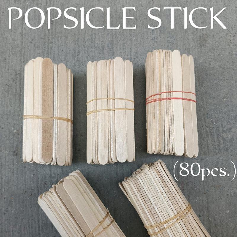 (80PCS.) POPSICLE STICKS NATURAL COLOR 4INCHES - TikTok Shop Philippines