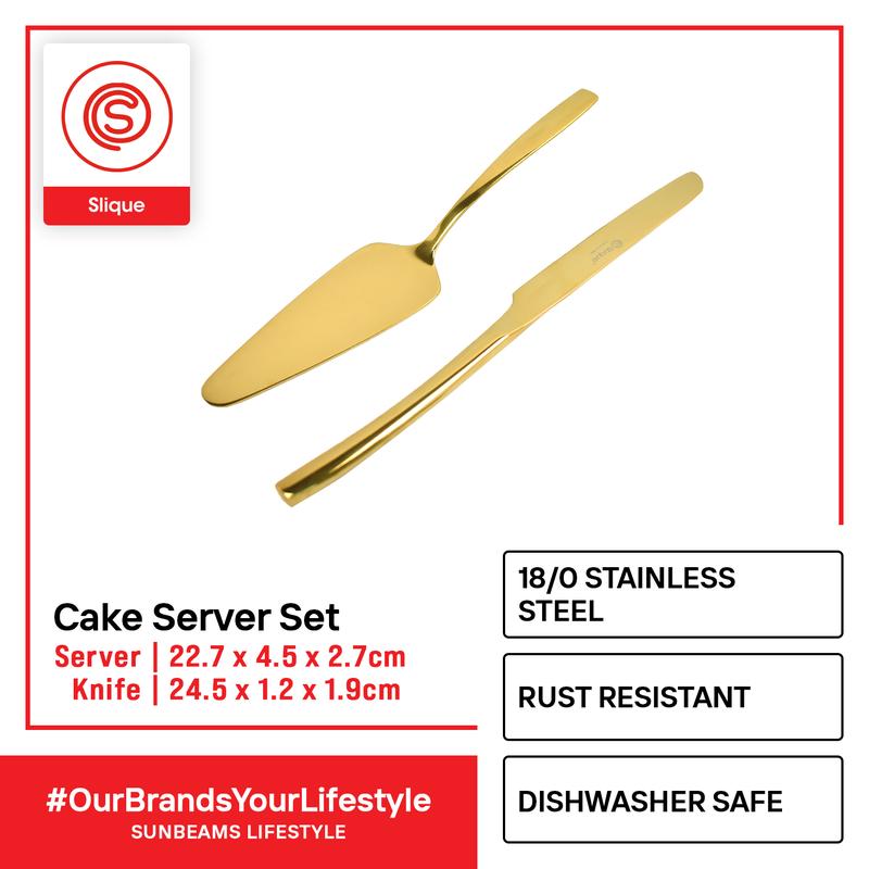 SLIQUE Premium Cake Server Set of 2 Stainless steel Amazing Gift ...