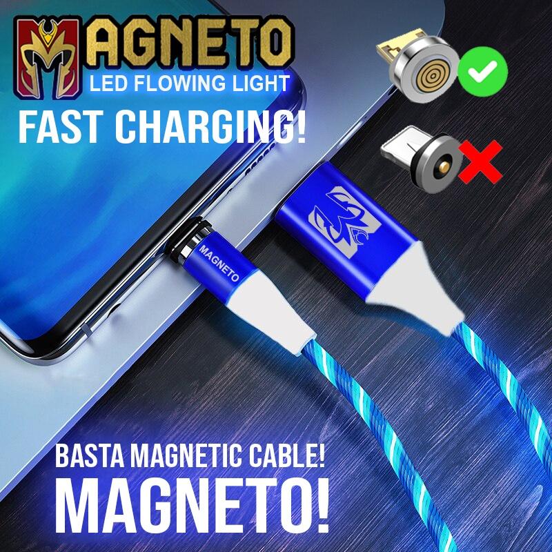 MAGNETO LED Flowing Light Magnetic Cable 7Copper Pin Fast Charging ...