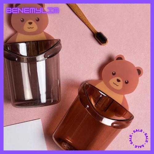 BENEMYLIM Cute toothbrush holder Carton Bear Toothpaste Holder - TikTok ...