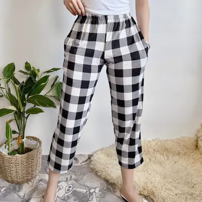 The Habit Korean Style Plaid Tokong Pants Checkered For Mens/Womens ...