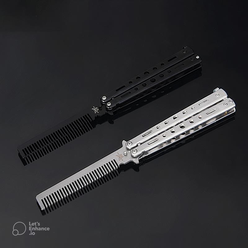 Butterfly Folding Comb Butterfly Style Metal Trainer Tool Comb - TikTok ...