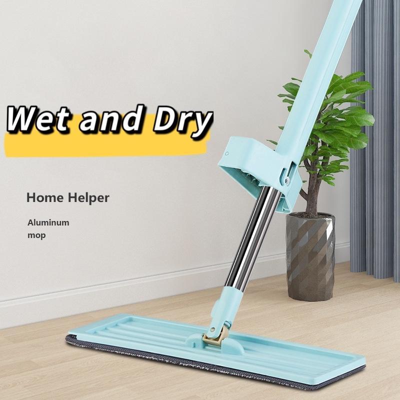 360 Rotation Flat Mop Floor Cleaning Microfiber Squeeze Mop Floor ...
