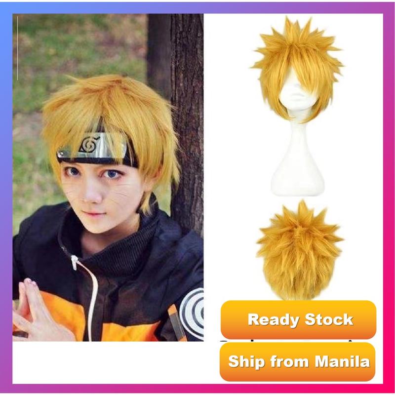 Uzumaki Naruto wig for men for kids Naruto Cosplay Anime Halloween ...