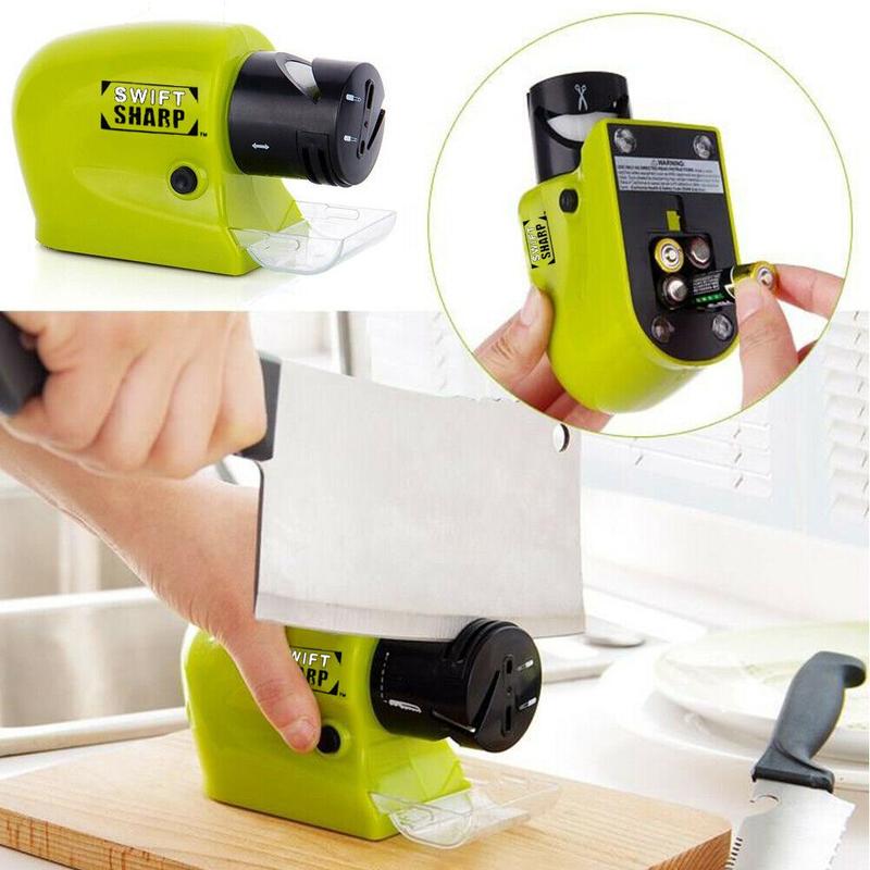 Swifty Sharp Cordless Knife Sharpener with Rotating Sapphire - TikTok ...