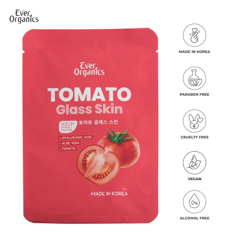 Ever Organics Serum Sheet Mask – Tomato Glass Skin - TikTok Shop ...