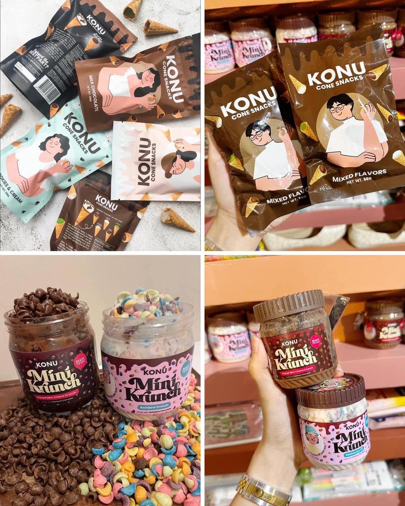 Konu Mini Krunch and Dessert Cone Snacks - TikTok Shop Philippines