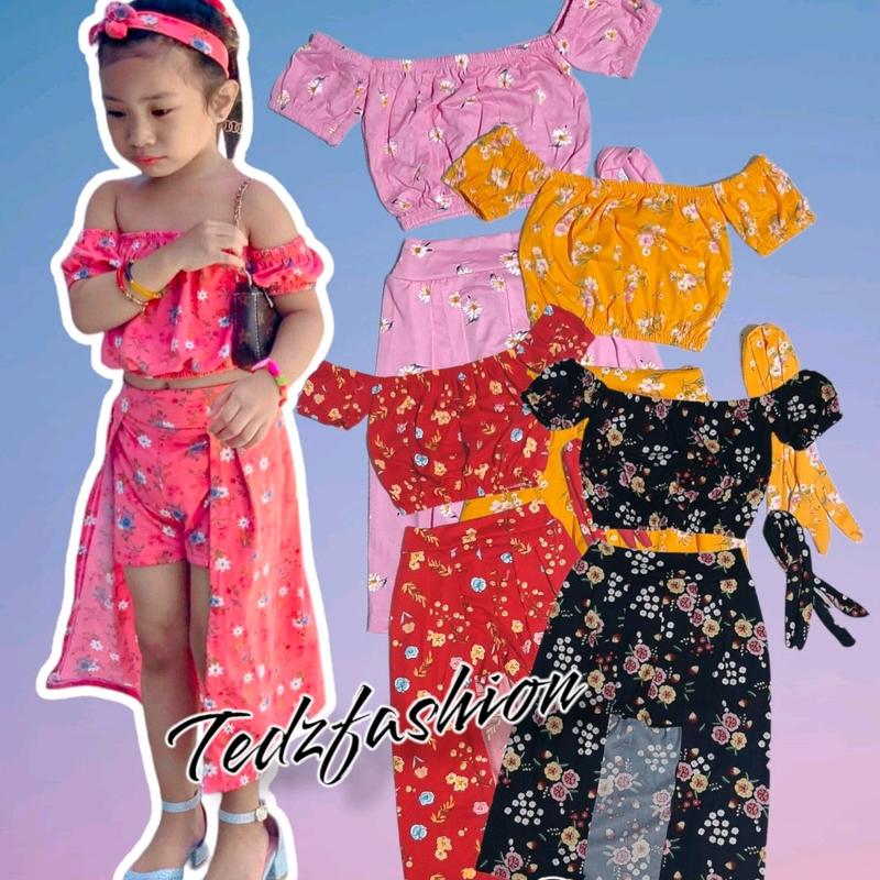 TedzFashion terno summer ootd crop top and long back palda short ...