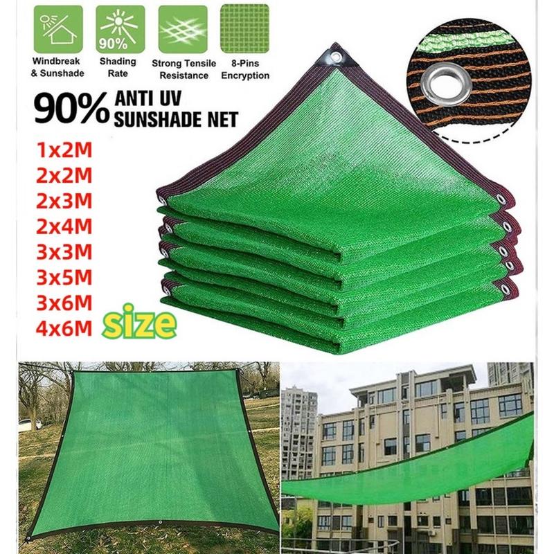 (COD) Anti-UV Green Sunshade Net Swimming Pool Car Garages Sunscreen ...
