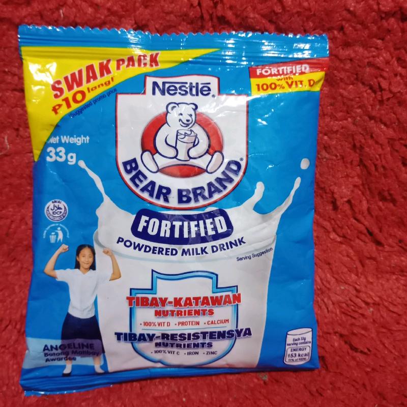 Bear Brand Fortified Powdered Milk Drink 33g - High in Protein ...
