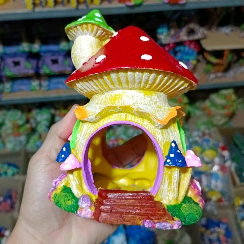 Mushroom House design Aquarium Decoration - TikTok Shop Philippines