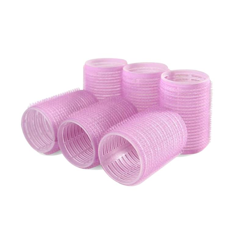 Gladking 6pcs Self grip Cream Color Hair Velcro Rollers Set - TikTok ...