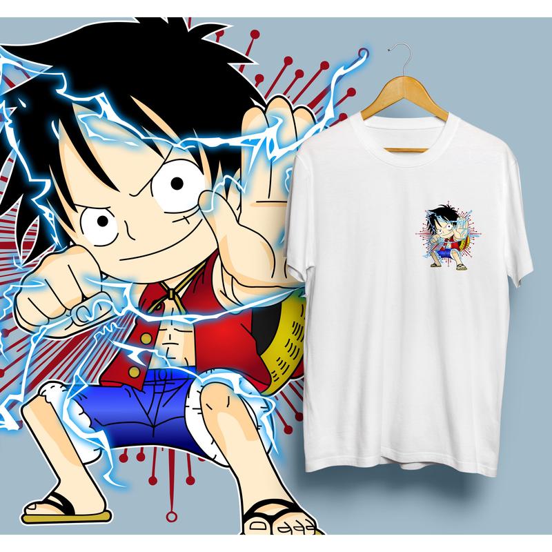 Uniq.Prints One Piece Anime White Tshirt Collection Yalex Brand ...