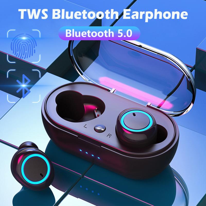 Y50 TWS Wireless Bluetooth Earphone Touch Control 9D Stereo Wireless ...