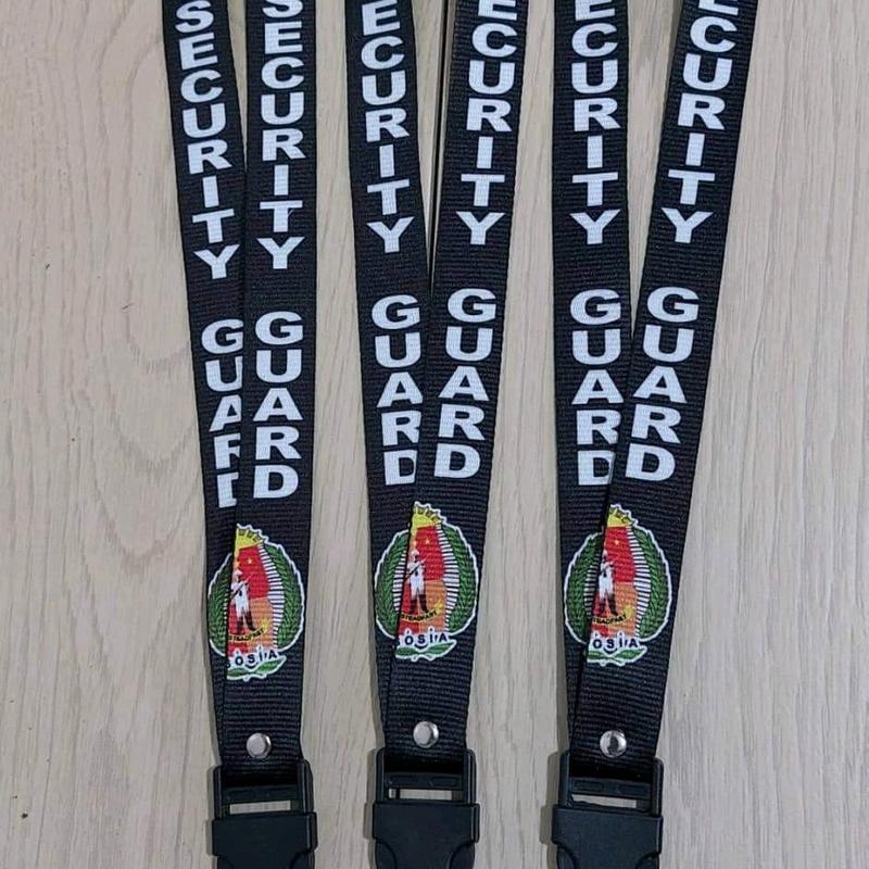 SECURITY GUARD ID LACE LANYARD/ WHITE TEXT - TikTok Shop Philippines