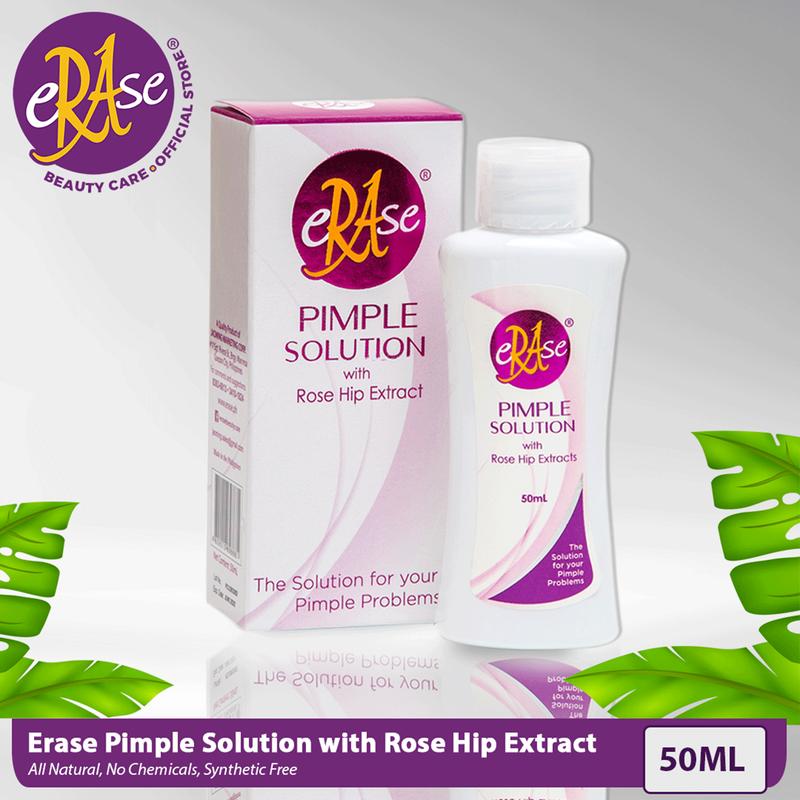 ERASE PIMPLE SOLUTION WITH ROSE HIP 50ML - TikTok Shop Philippines